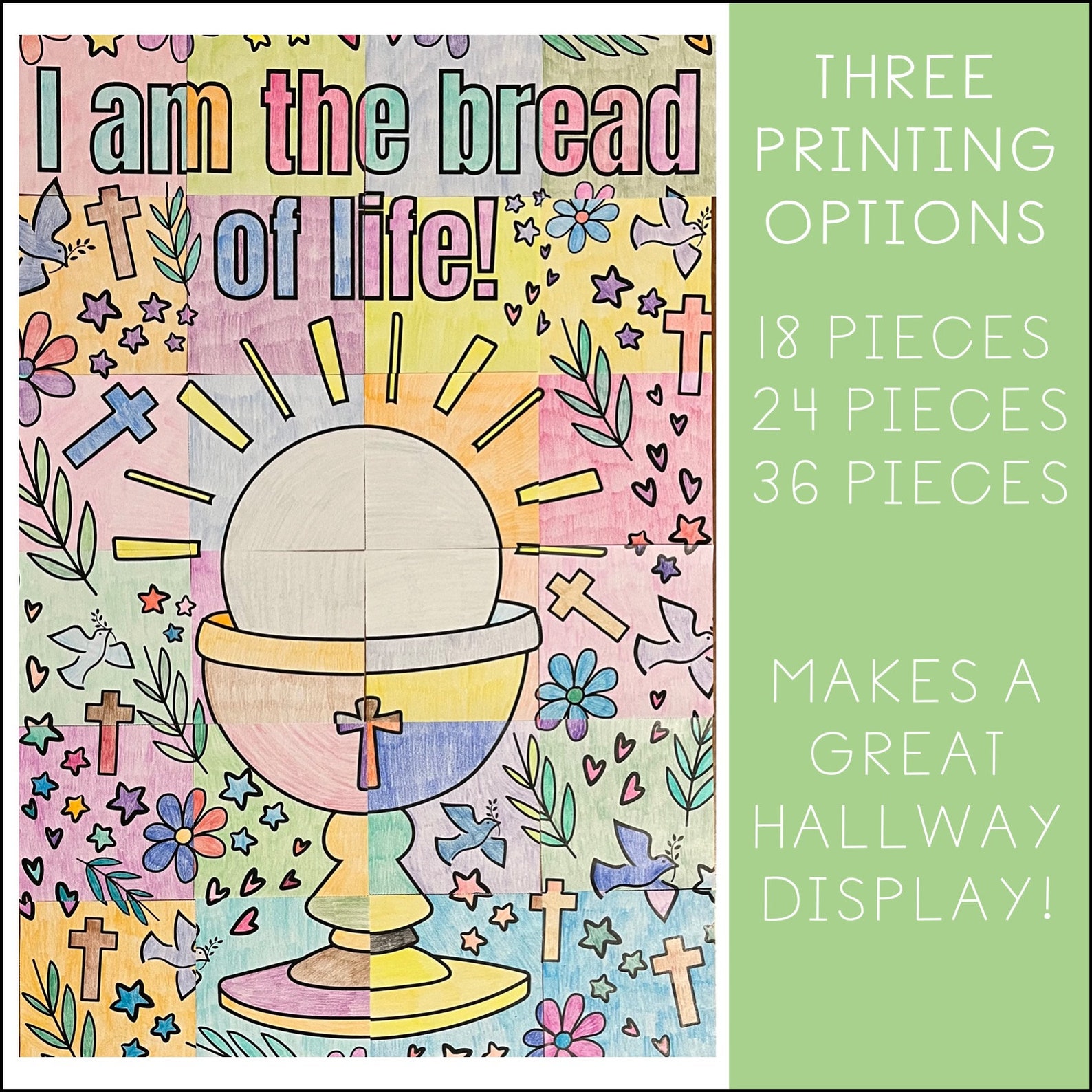 Eucharist Collaborative Poster | First Communion - Etsy