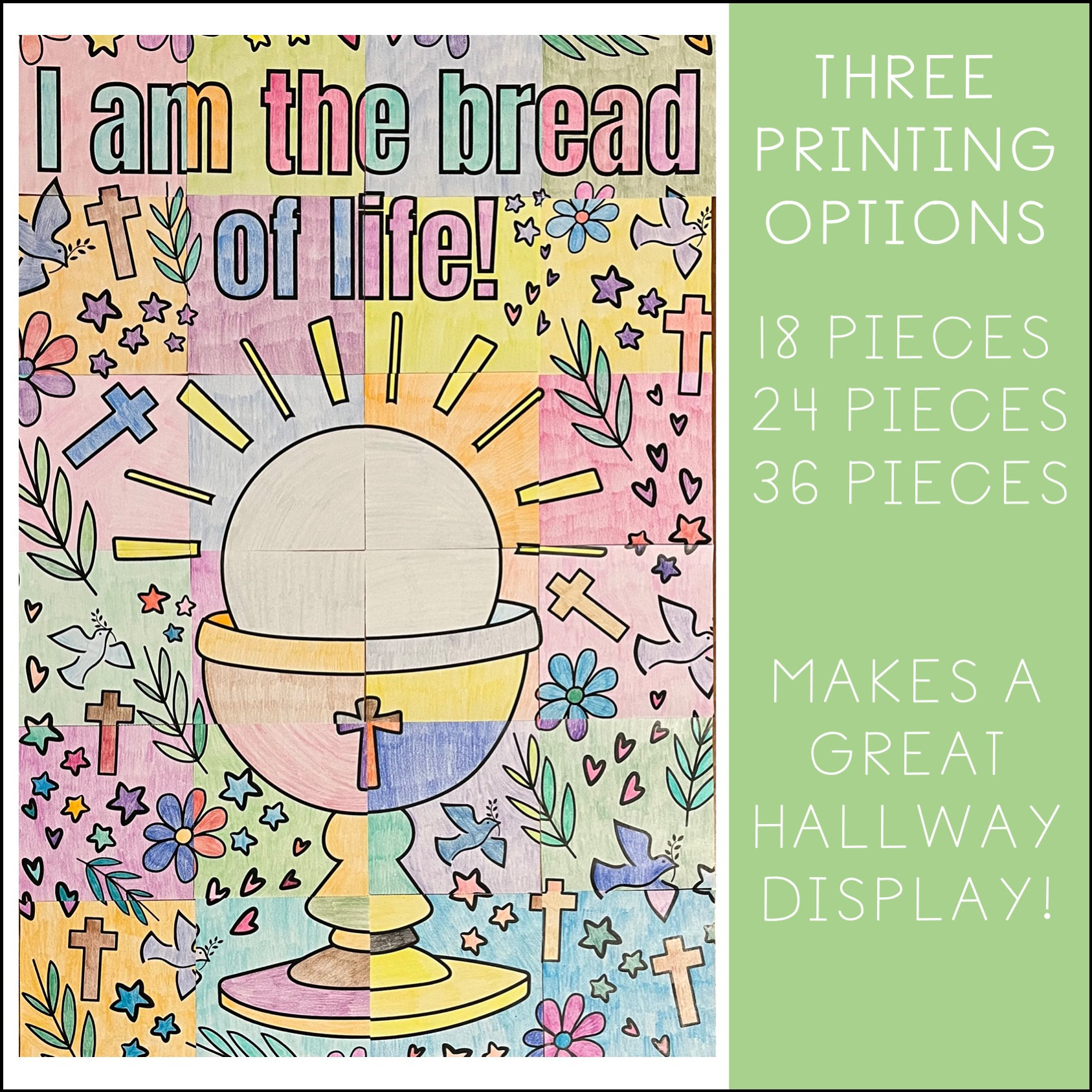 Eucharist Collaborative Poster | First Communion - Etsy