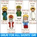 All Saints' Day Catholic Saint Bookmarks Coloring Activity - Etsy