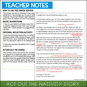 Christmas Prayer Service for Catholic Schools - Etsy