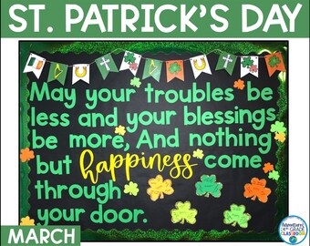 St. Patrick's Day Bulletin Board Kit | Lucky Charms | Christian ...