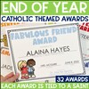 End of Year Classroom Awards Catholic - Etsy