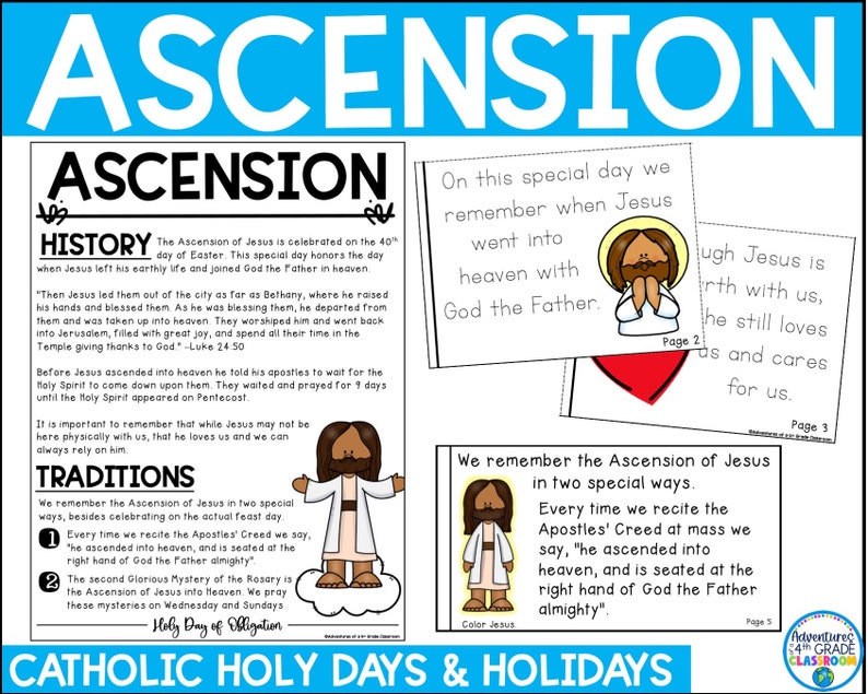 Ascension of Jesus | Catholic - Etsy