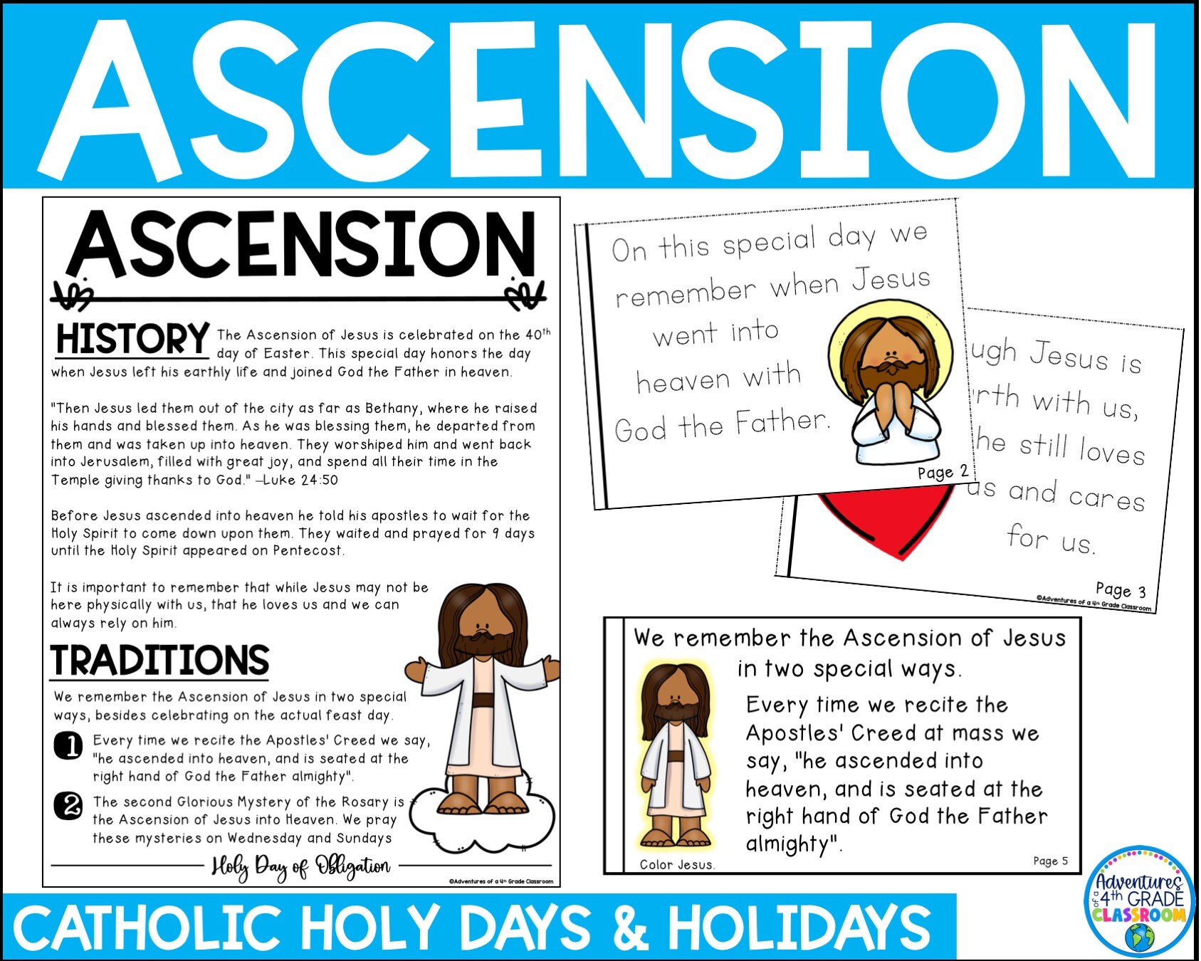 Ascension of Jesus | Catholic - Etsy