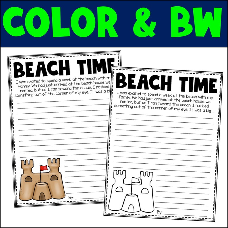 August Writing Prompts - Etsy