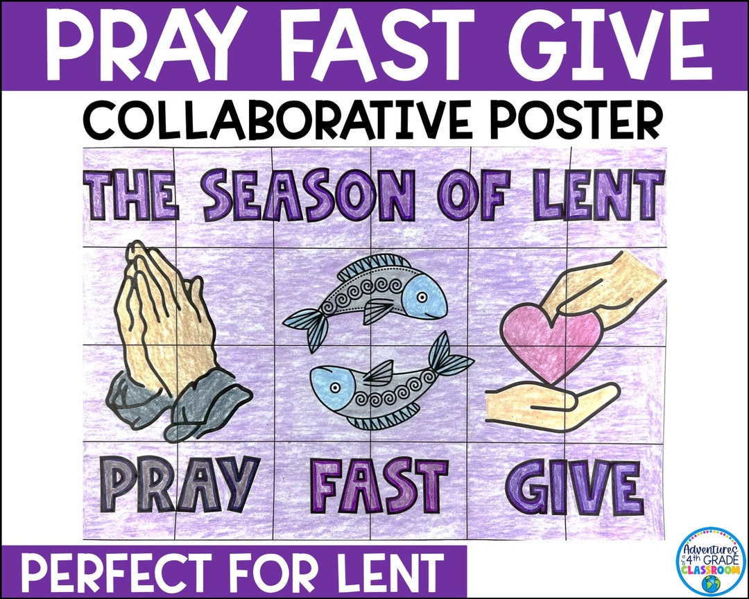 Lent Collaborative Poster | Catholic | Ash Wednesday - Etsy