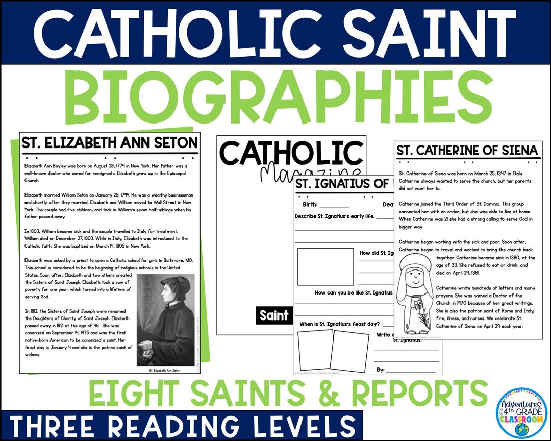Catholic Saint Biographies | All Saints' Day - Etsy