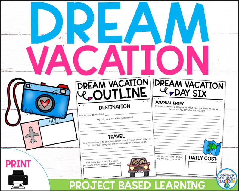 Plan a Dream Vacation: Project Based Learning | Printable - Etsy