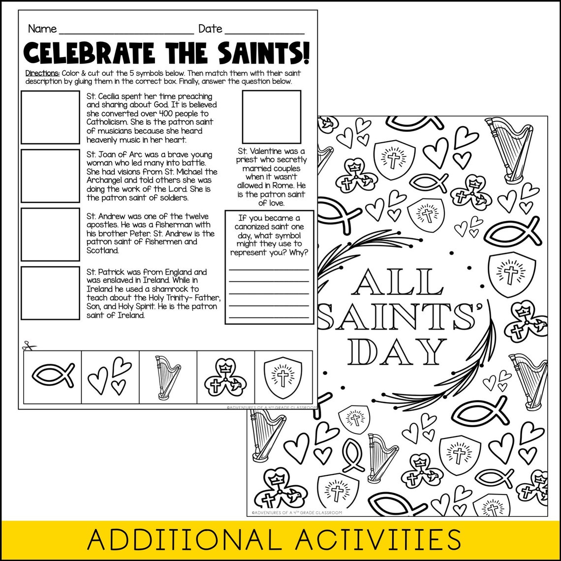 All Saints' Day Collaborative Poster | Catholic - Etsy