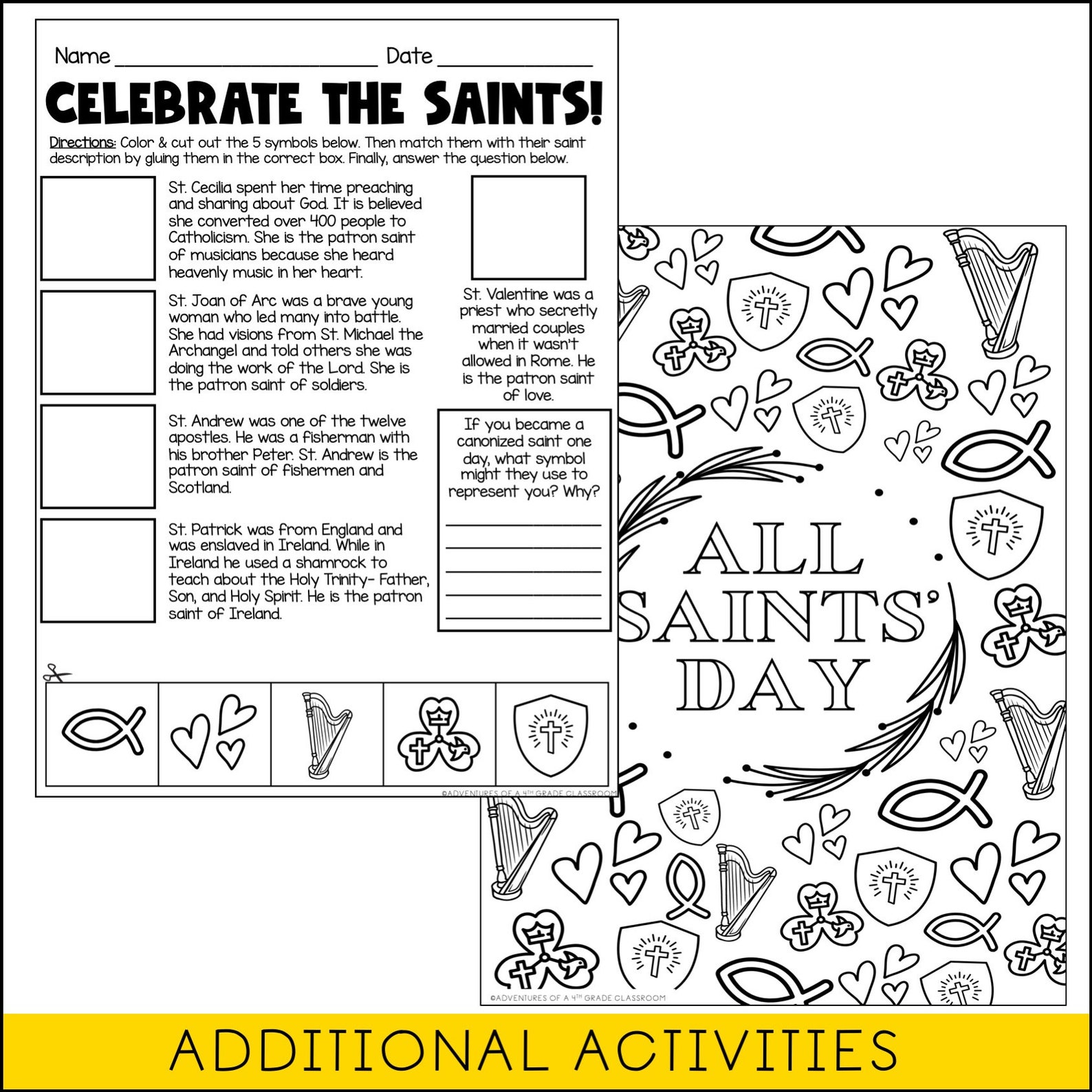 All Saints' Day Collaborative Poster | Catholic - Etsy