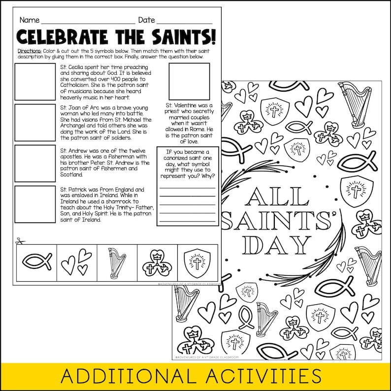 All Saints' Day Collaborative Poster | Catholic - Etsy