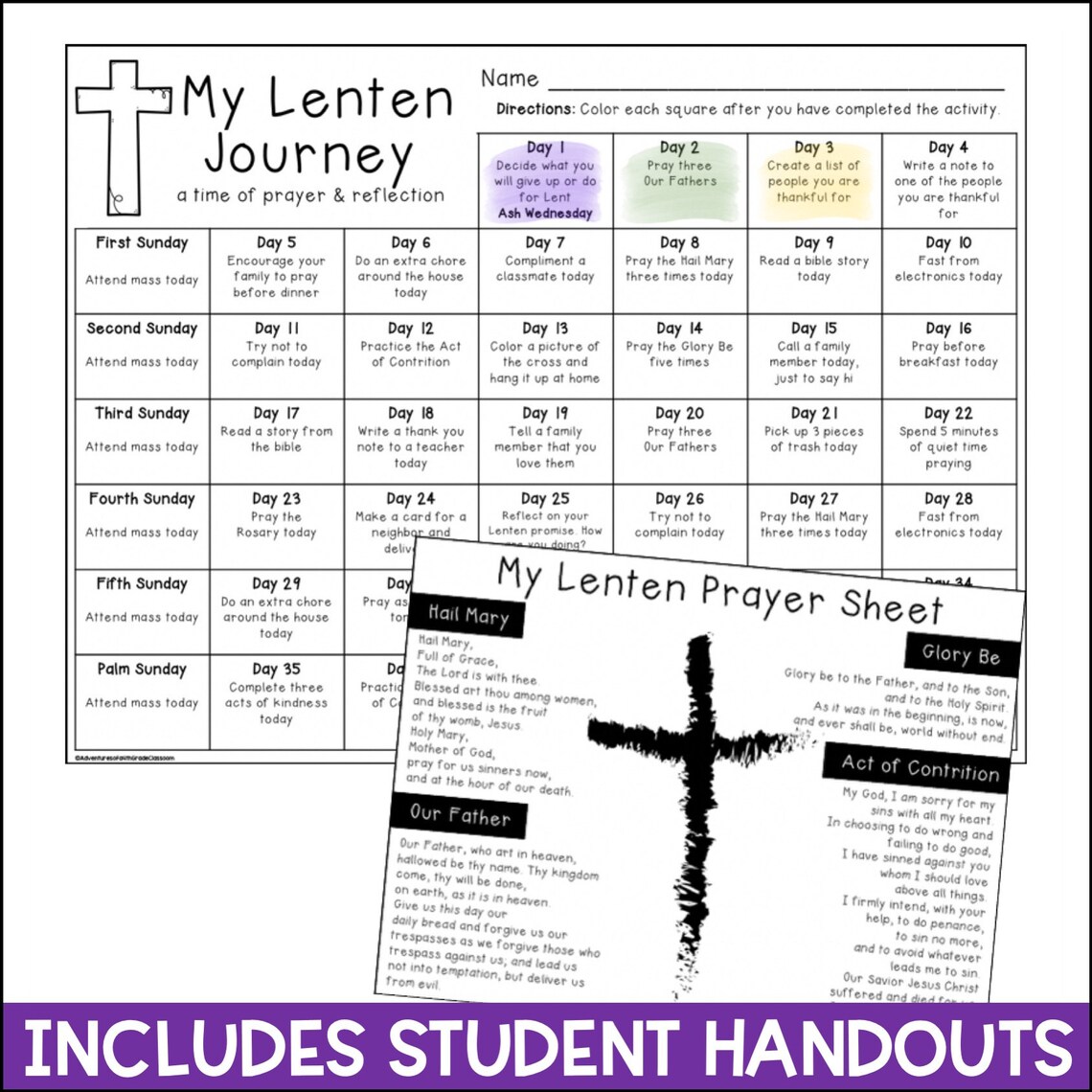 Lent Bulletin Board | Catholic - Etsy