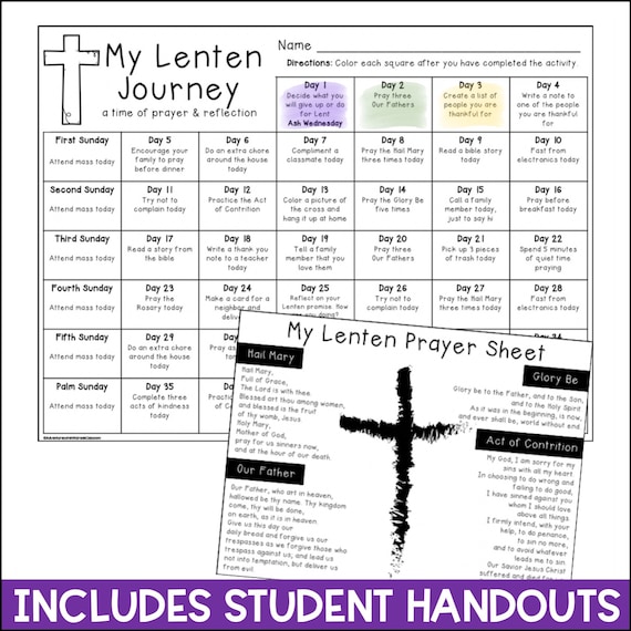 Lenten Promise Bulletin Board Ideas