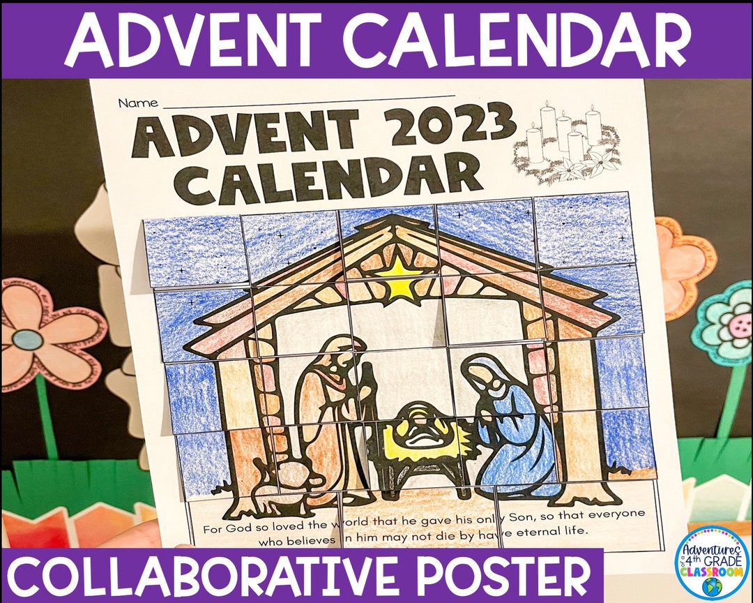 Advent Calendar | Individual Collaborative Poster - Etsy