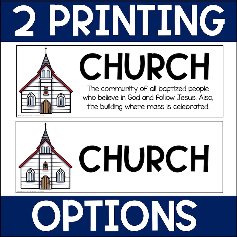 Catholic Vocabulary Word Wall - Etsy