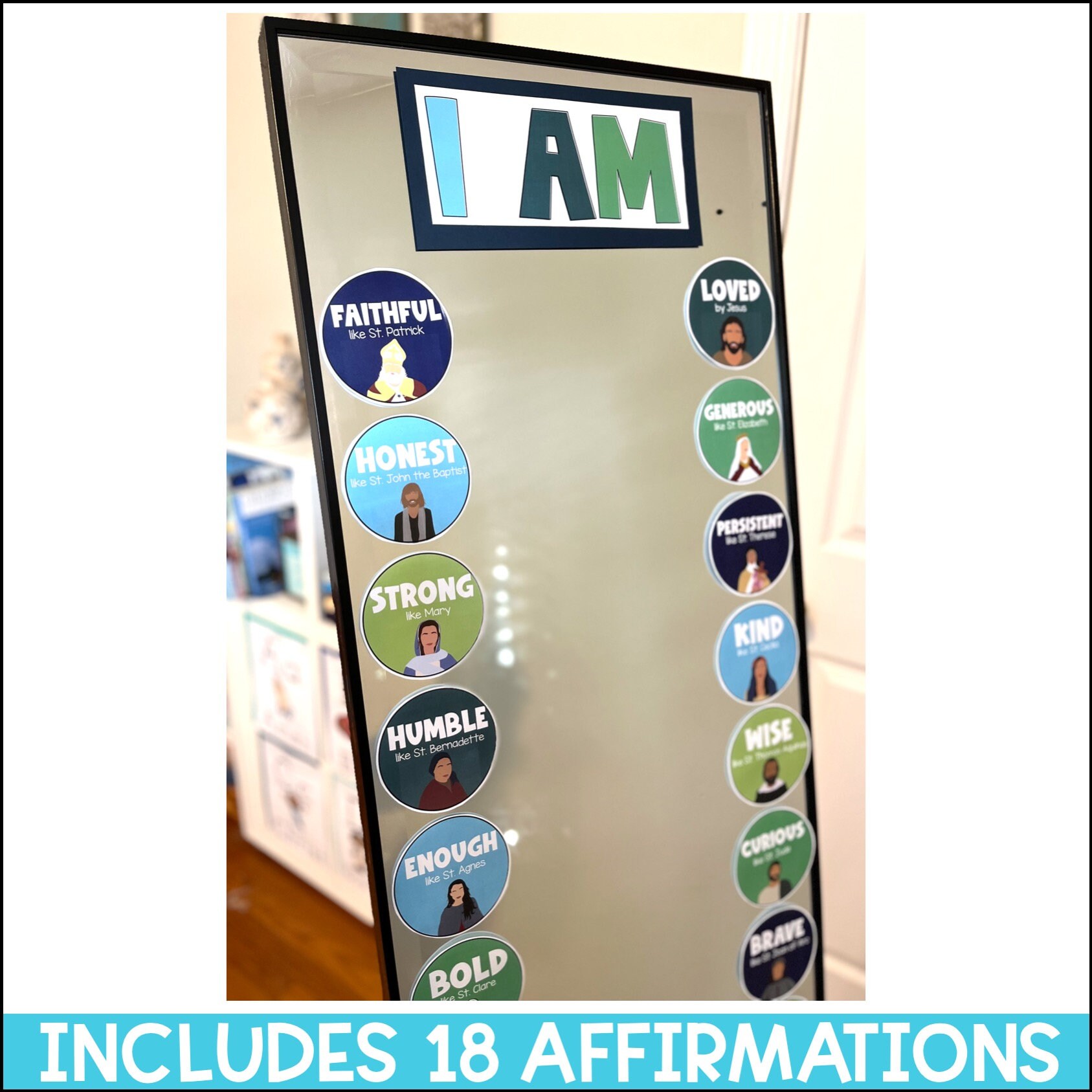 Affirmation Station | Saint Themed | Catholic - Etsy