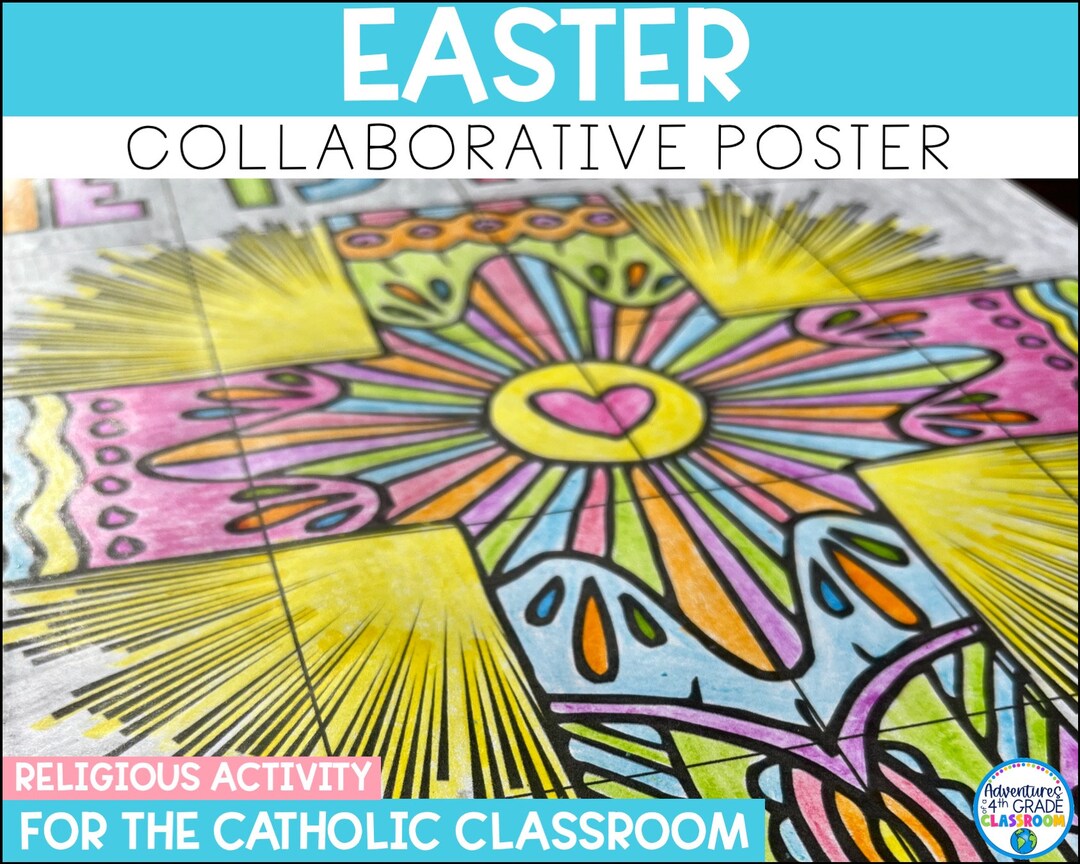 Easter Collaborative Poster | Catholic | Holy Week - Etsy