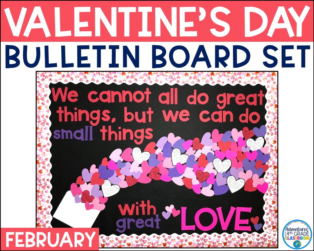 Valentine's Day Bulletin Board Set | St. Valentine | Catholic - Etsy