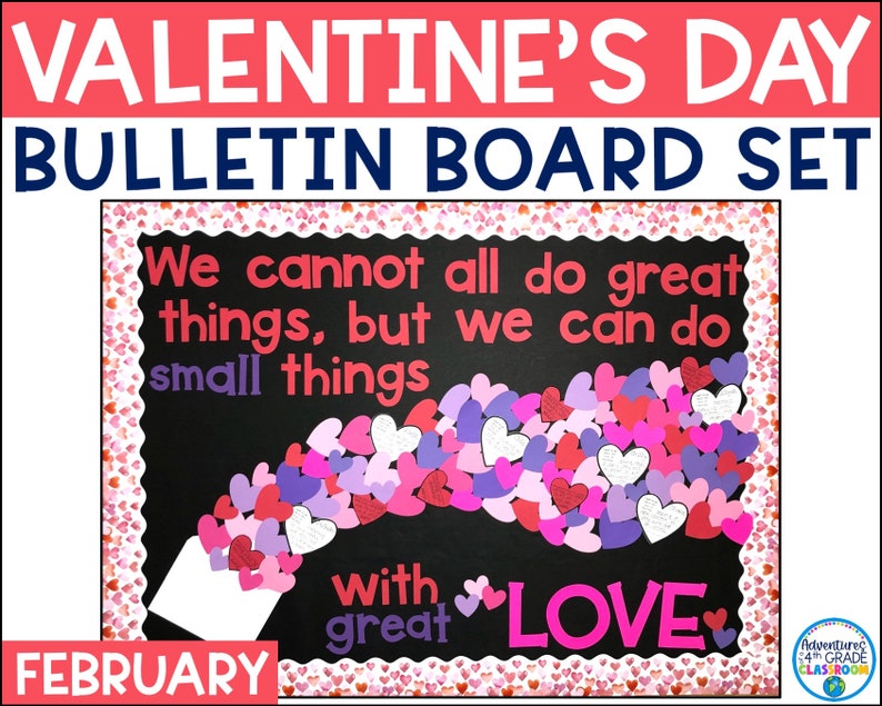 Valentine's Day Bulletin Board Set | St. Valentine | Catholic - Etsy