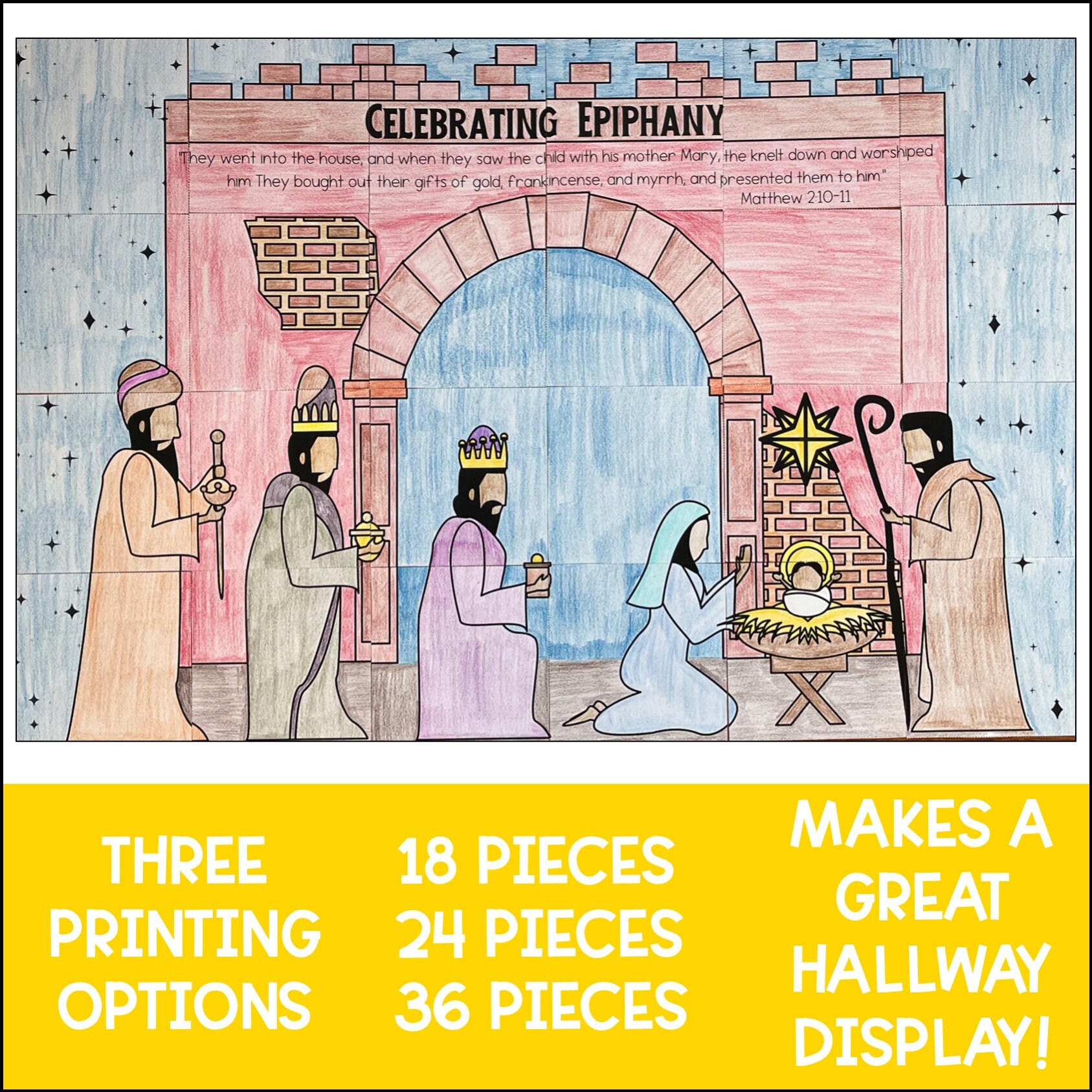 Epiphany Collaborative Poster | Three Kings - Etsy