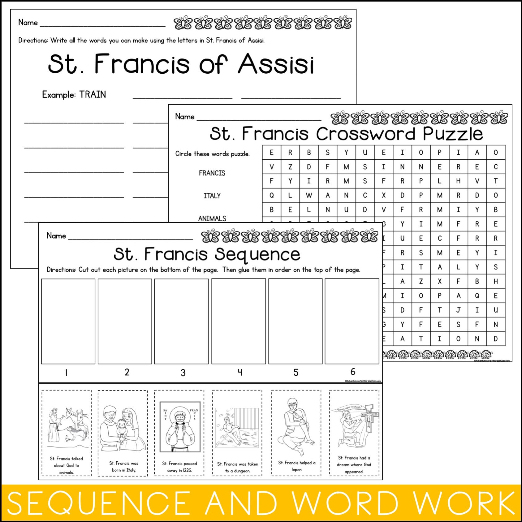 St. Francis of Assisi Activities | Primary Grades - Etsy