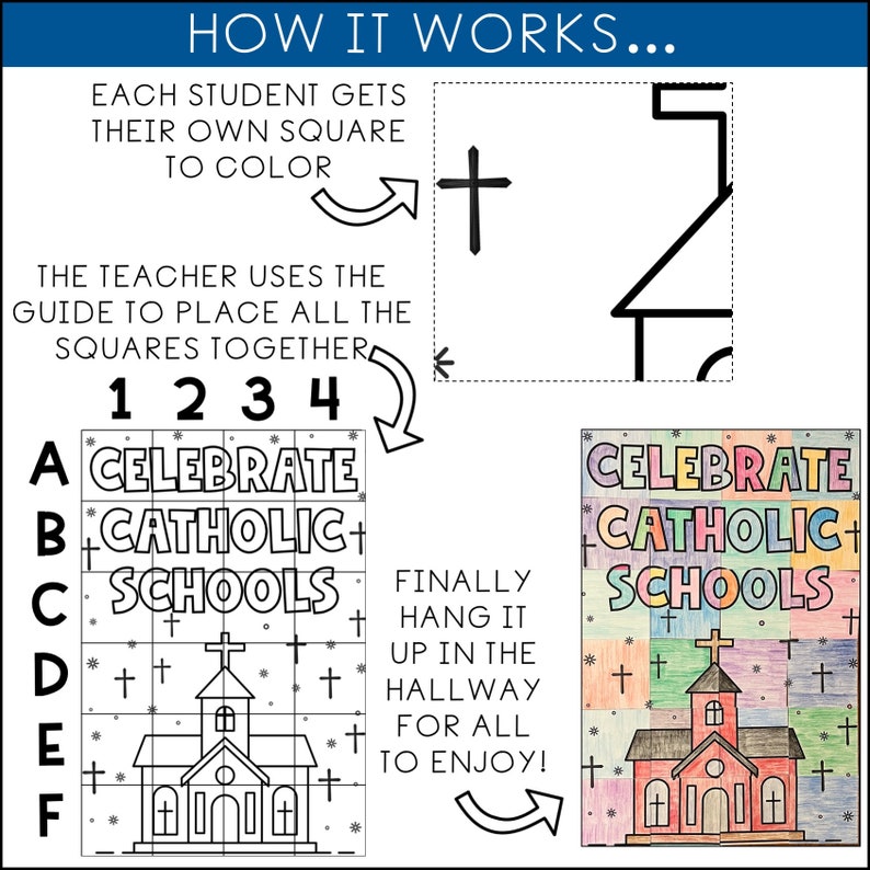 Catholic Schools Week Collaborative Poster - Etsy