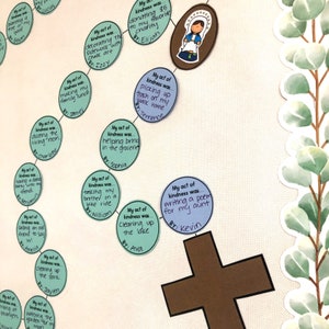 Rosary & Mary Bulletin Board Set | Catholic - Etsy