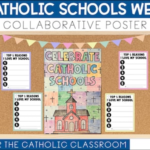Catholic Schools Week Collaborative Poster - Etsy