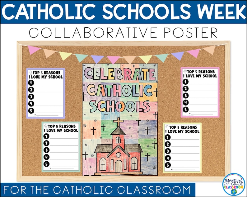 Catholic Schools Week Collaborative Poster - Etsy