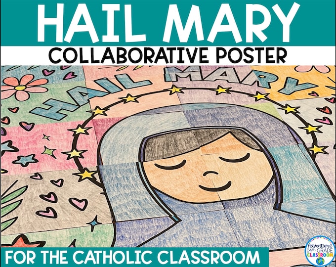 Hail Mary Worksheets - Etsy