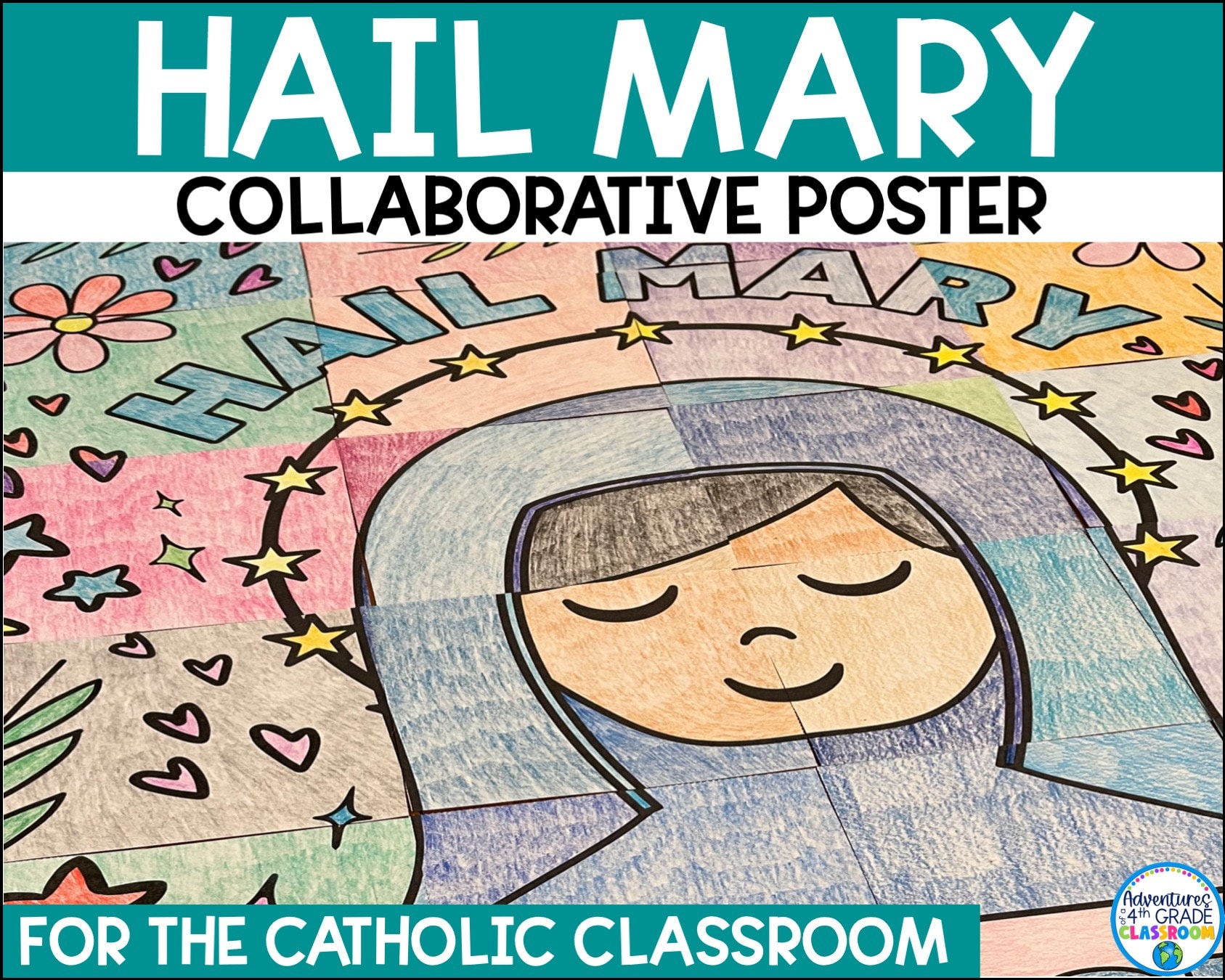 Hail Mary | Collaborative Poster | Catholic - Etsy
