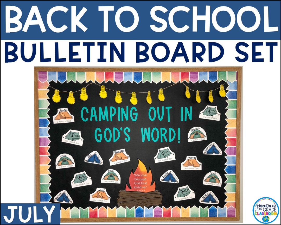 Back to School Bulletin Board | Catholic | Camping - Etsy