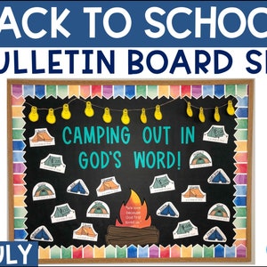 Back to School Bulletin Board | Catholic | Camping - Etsy