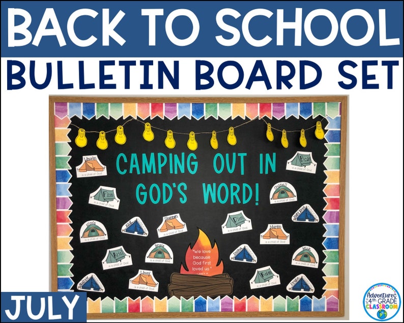 Back to School Bulletin Board | Catholic | Camping - Etsy