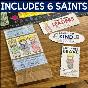 All Saints' Day Catholic Coloring and Tracing Craft Activity - Etsy