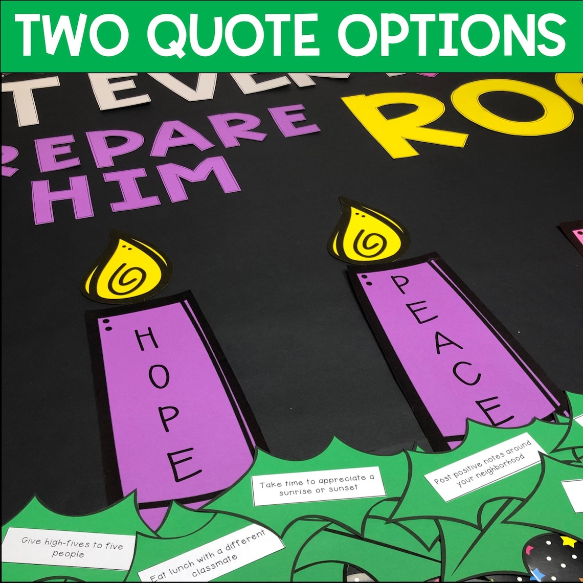 Advent Bulletin Board Set - Etsy