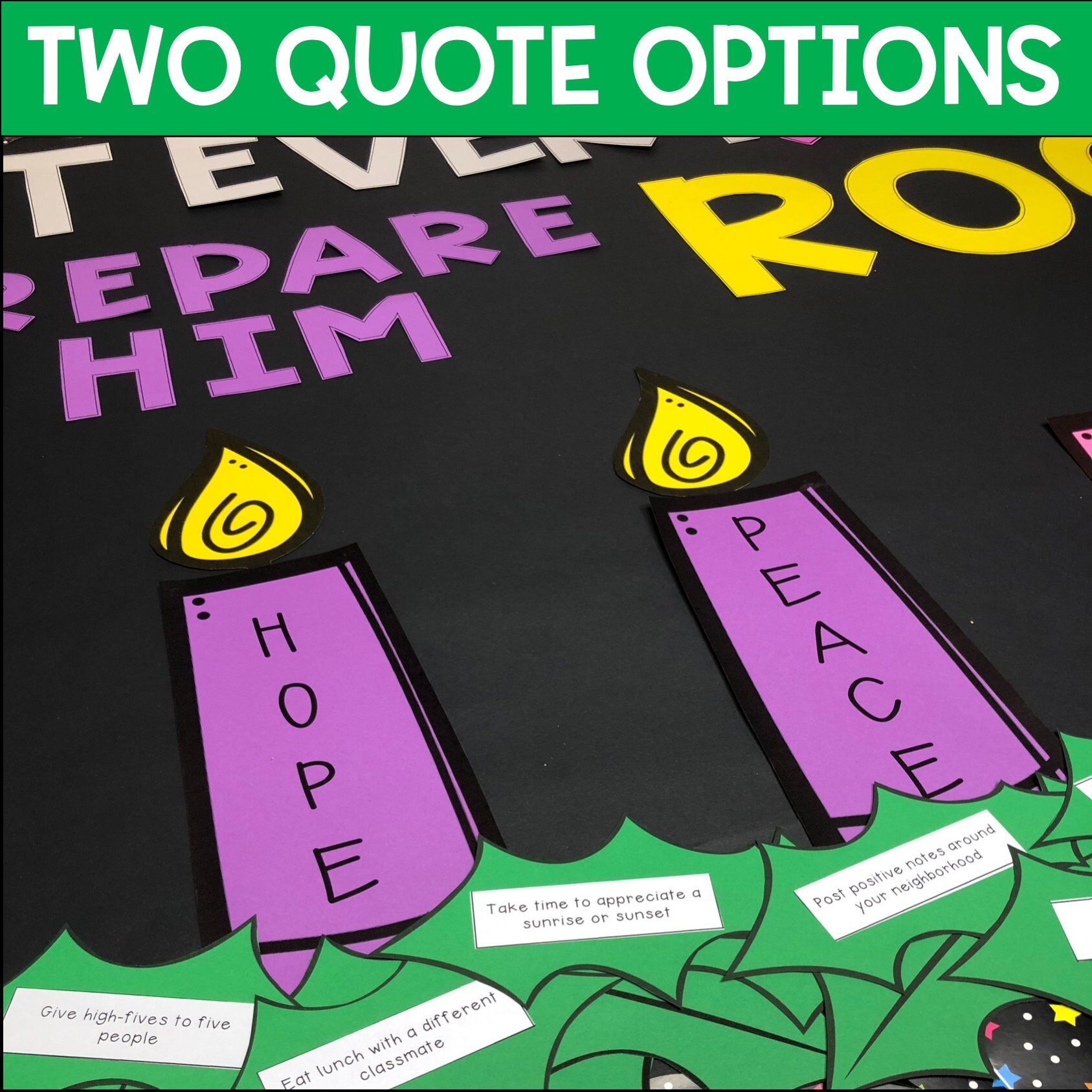 Advent Bulletin Board Set - Etsy