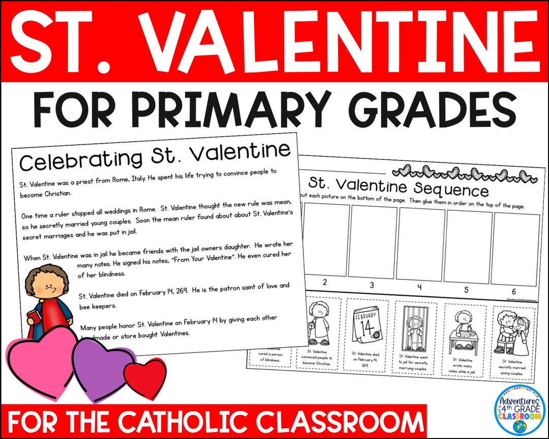 Valentine's Day Activities: the Story of St. Valentine - Etsy
