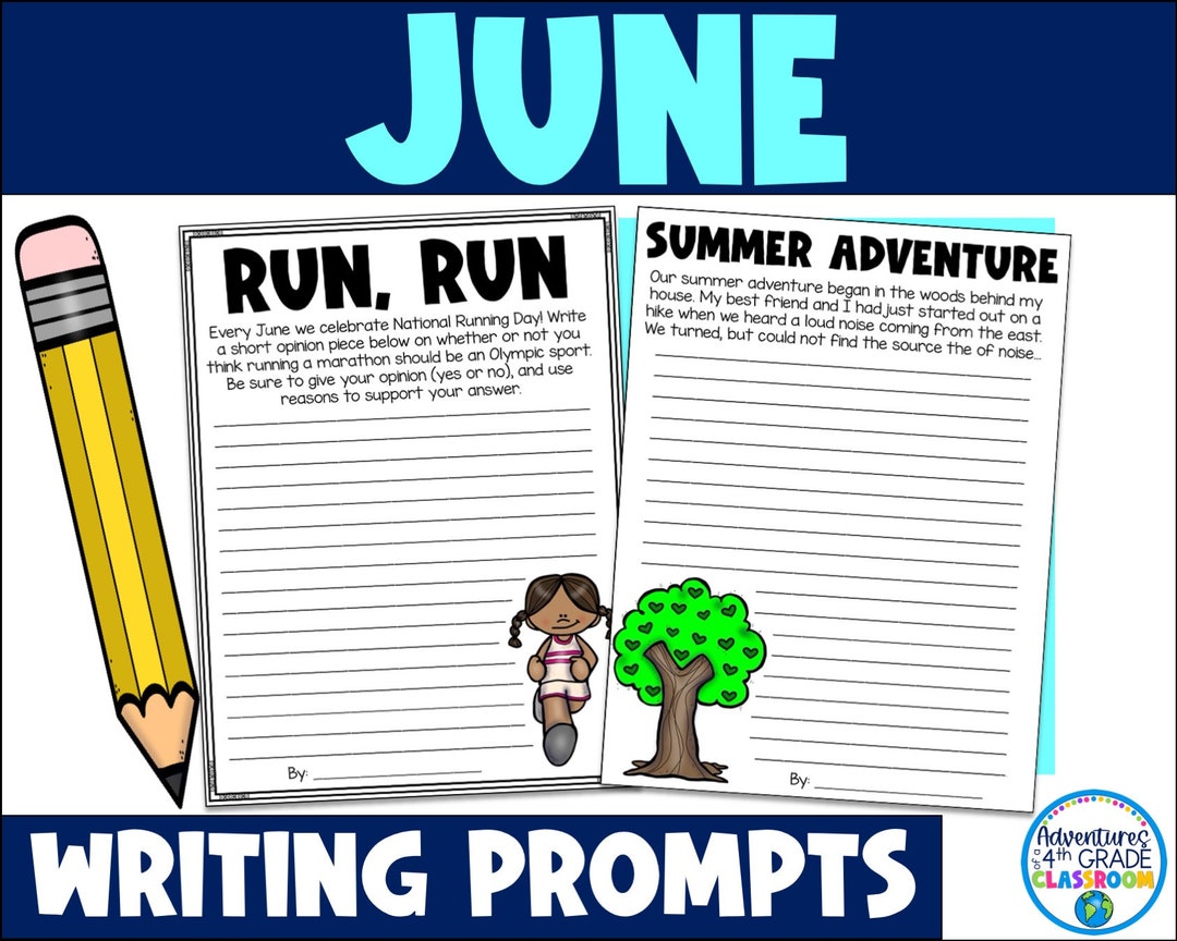 June Writing Prompts - Etsy