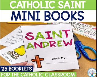 Catholic Saints Printable Booklets for Kids Monthly Saint Studies ...