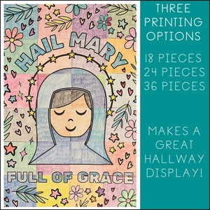 Hail Mary | Collaborative Poster | Catholic - Etsy