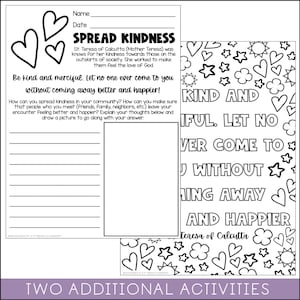 Kindness Collaborative Poster | Catholic | Mother Teresa - Etsy