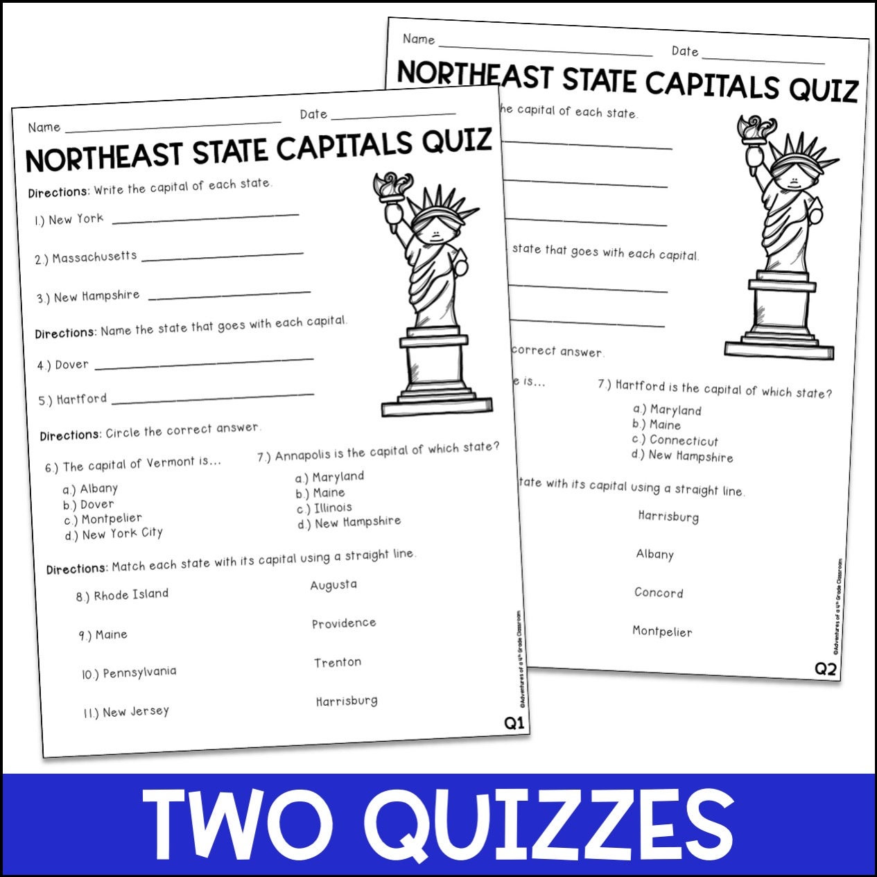 Northeast Region | State Capitals - Etsy