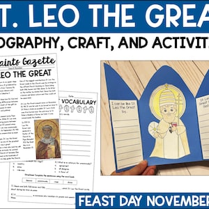 St. Leo the Great Biography & Activities - Etsy