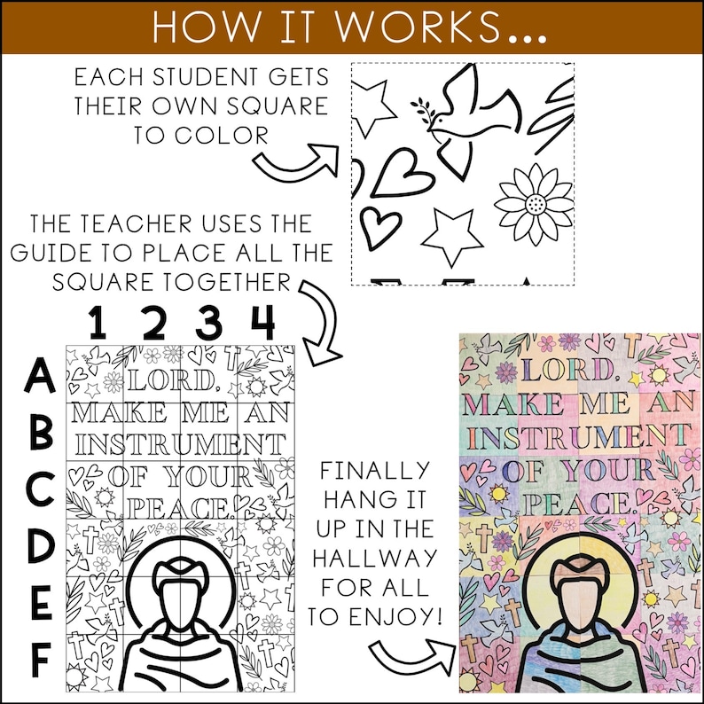 St. Francis of Assisi Collaborative Poster - Etsy