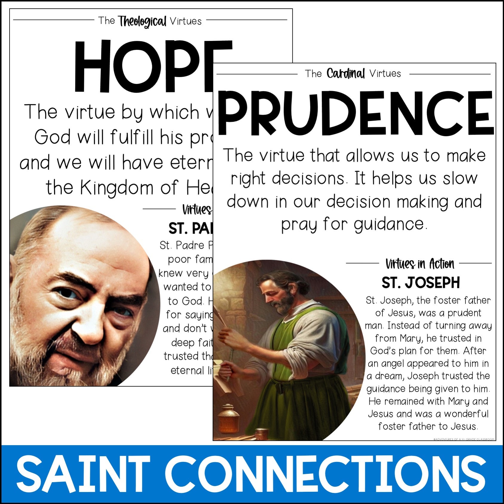 Theological and Cardinal Virtues Posters - Etsy