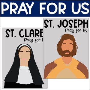 Catholic Saint Posters | Classroom Decor - Etsy