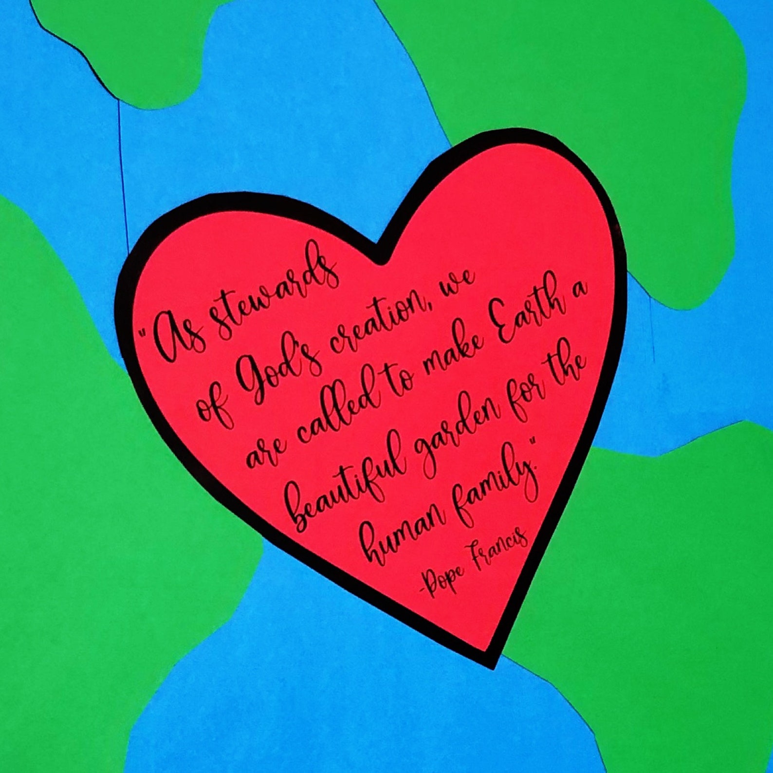 Earth Day | Creation Bulletin Board Set | April - Etsy