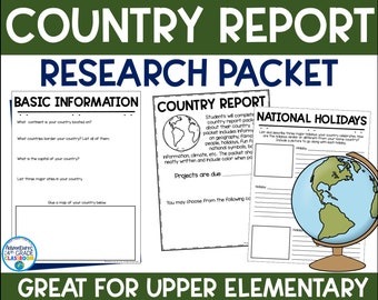 Country Report Worksheet History Report Homeschool Social Studies ...