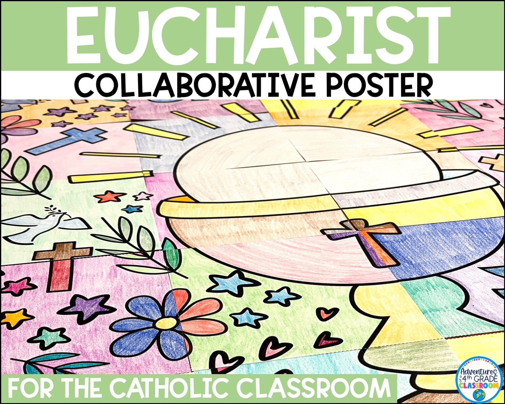 Eucharist Collaborative Poster | First Communion - Etsy
